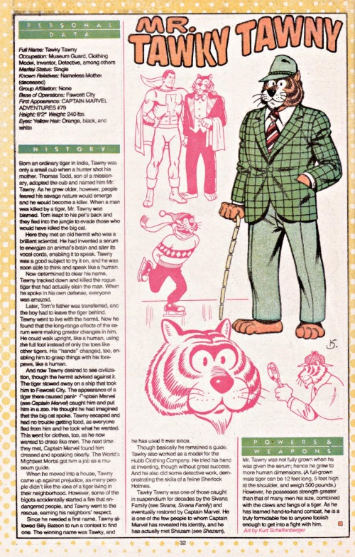 449) Tiger Anatomy – Hugh Fox Superpowers List