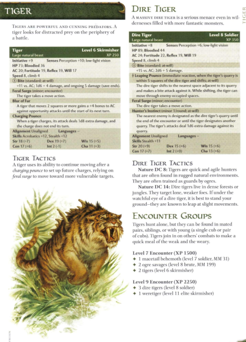 449) Tiger Anatomy – Hugh Fox Superpowers List