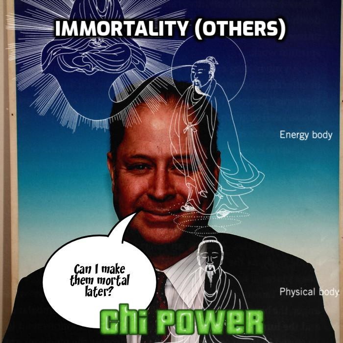 223) Immortality (others) – Hugh Fox Superpowers List