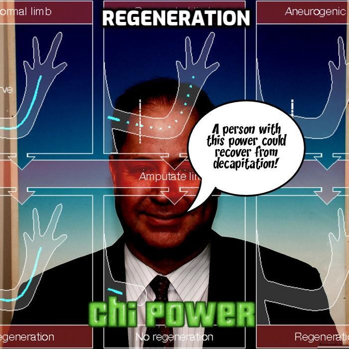372) Regeneration – Hugh Fox Superpowers List